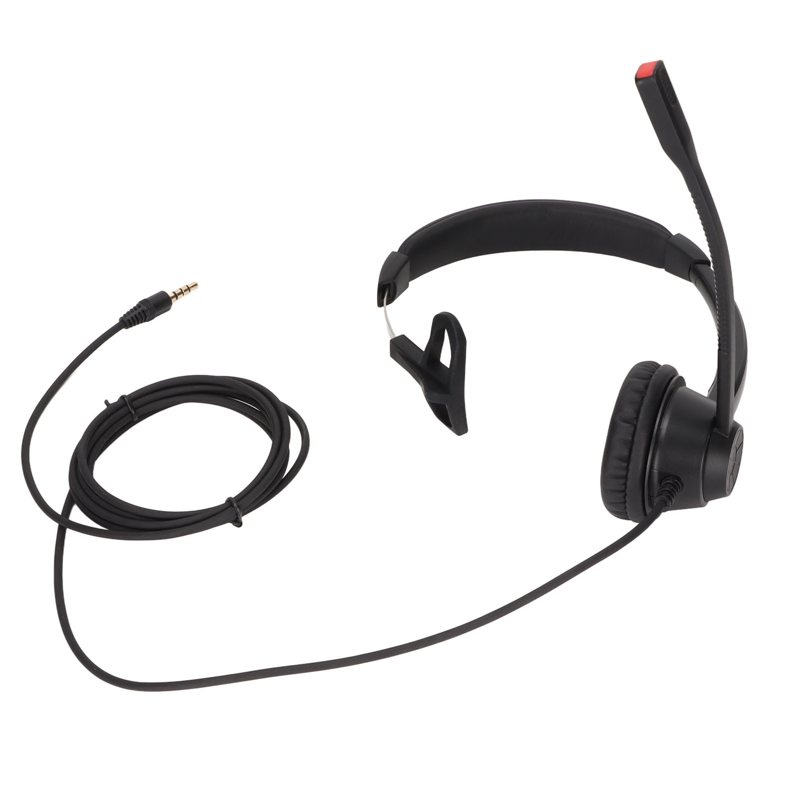 3.5mm Telephone Headset Noise Cancelling Unilateral Corded Customer ...