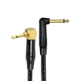 3.5mm To 6.35mm 90 Degree Right Angled Cable For Electric Guitar Bass ...