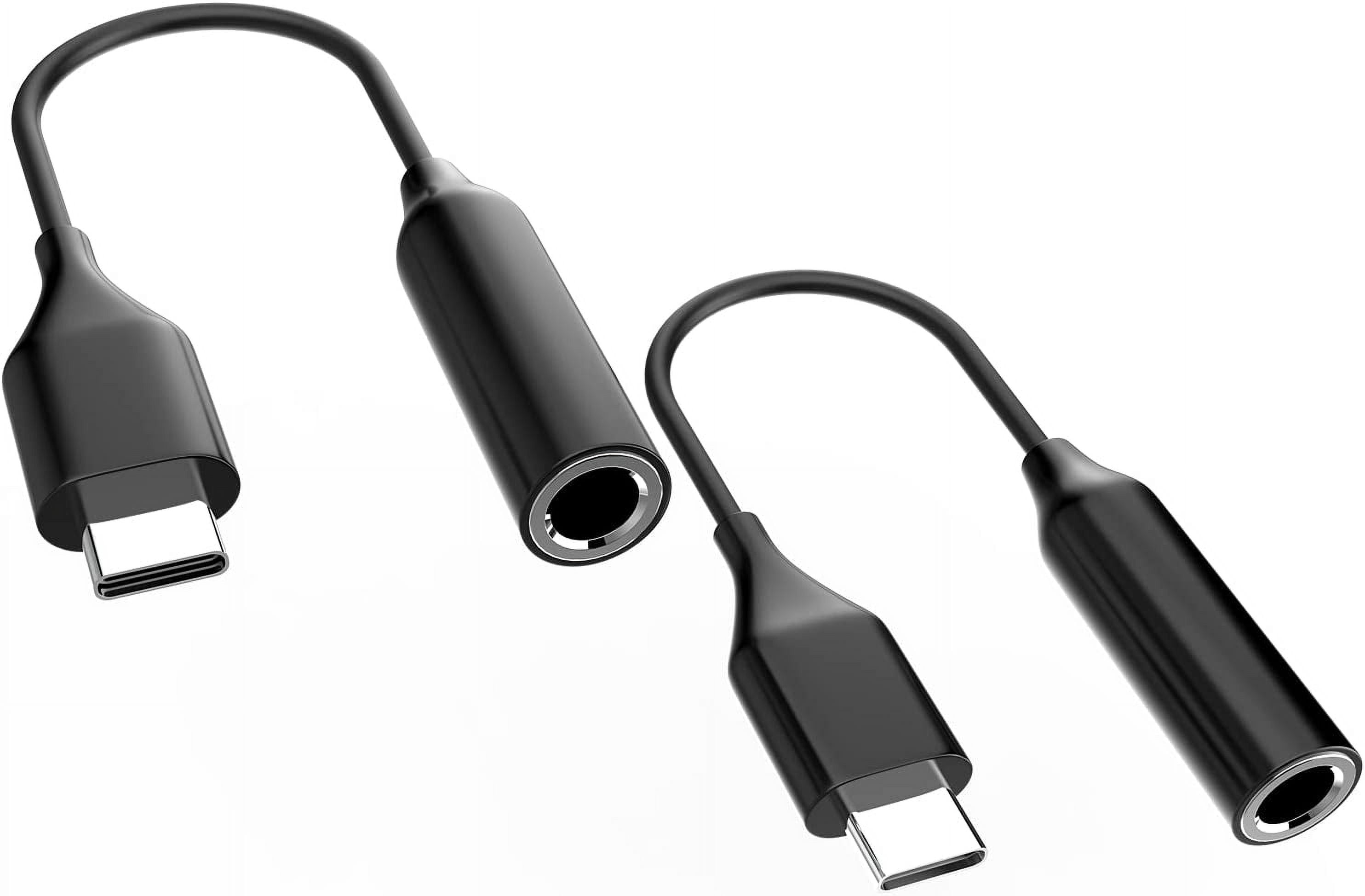 3.5mm to USB C Jack Audio Cable Connector(2Pack)DAC Headphone Adapter ...