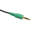 3.5mm Y Splitter 2 Jack Male to 1 Female Headphone Mic Audio Adapter ...
