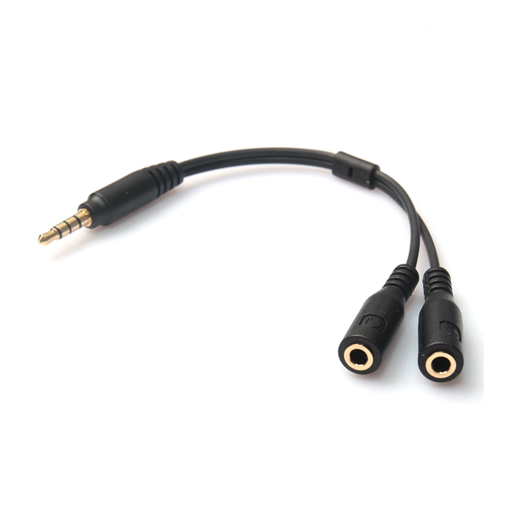 3 .5mm Y Splitter Cable Headphone Microphone Adapter USB to Audio Jack ...