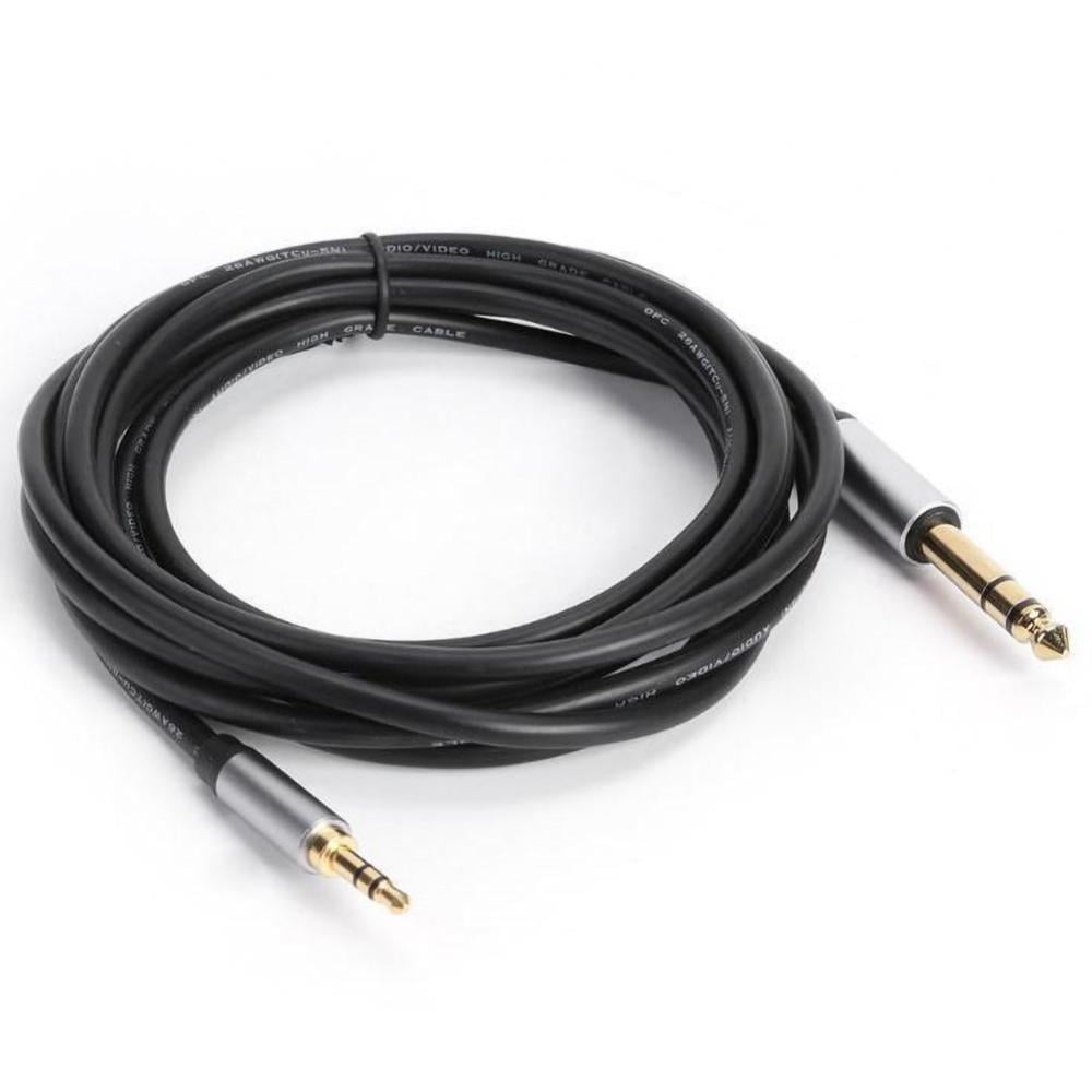 3.5mm to 6.35mm Adapter Jack Audio Cable for Mixer Amplifier Guitar ...