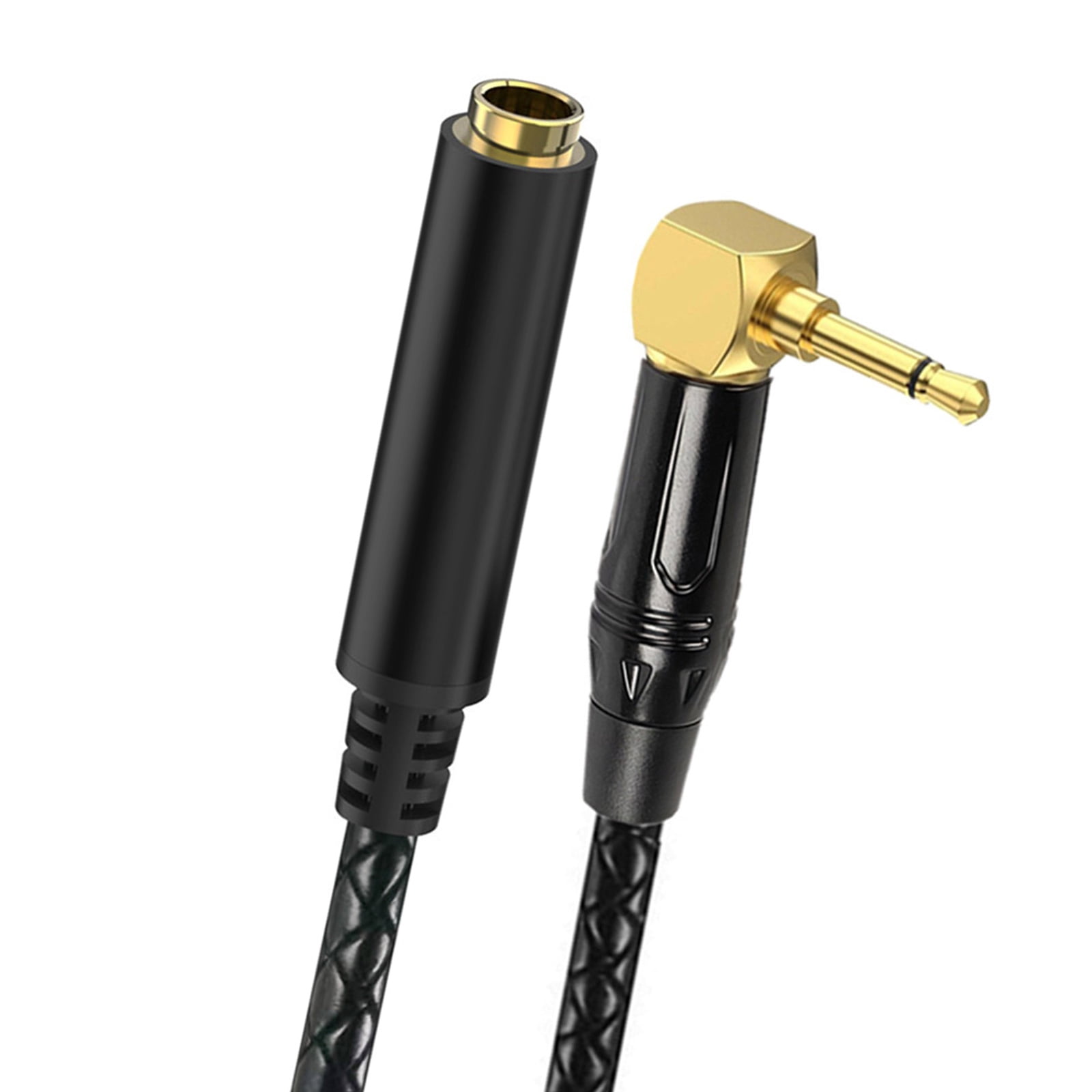 3.5mm to 6.35mm Stereo Cable Right Angled 1/4inch Guitar Female ...
