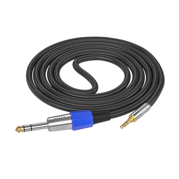 3.5mm to 6.5mm Double Channel Aux Cable Wire Computer Connection ...