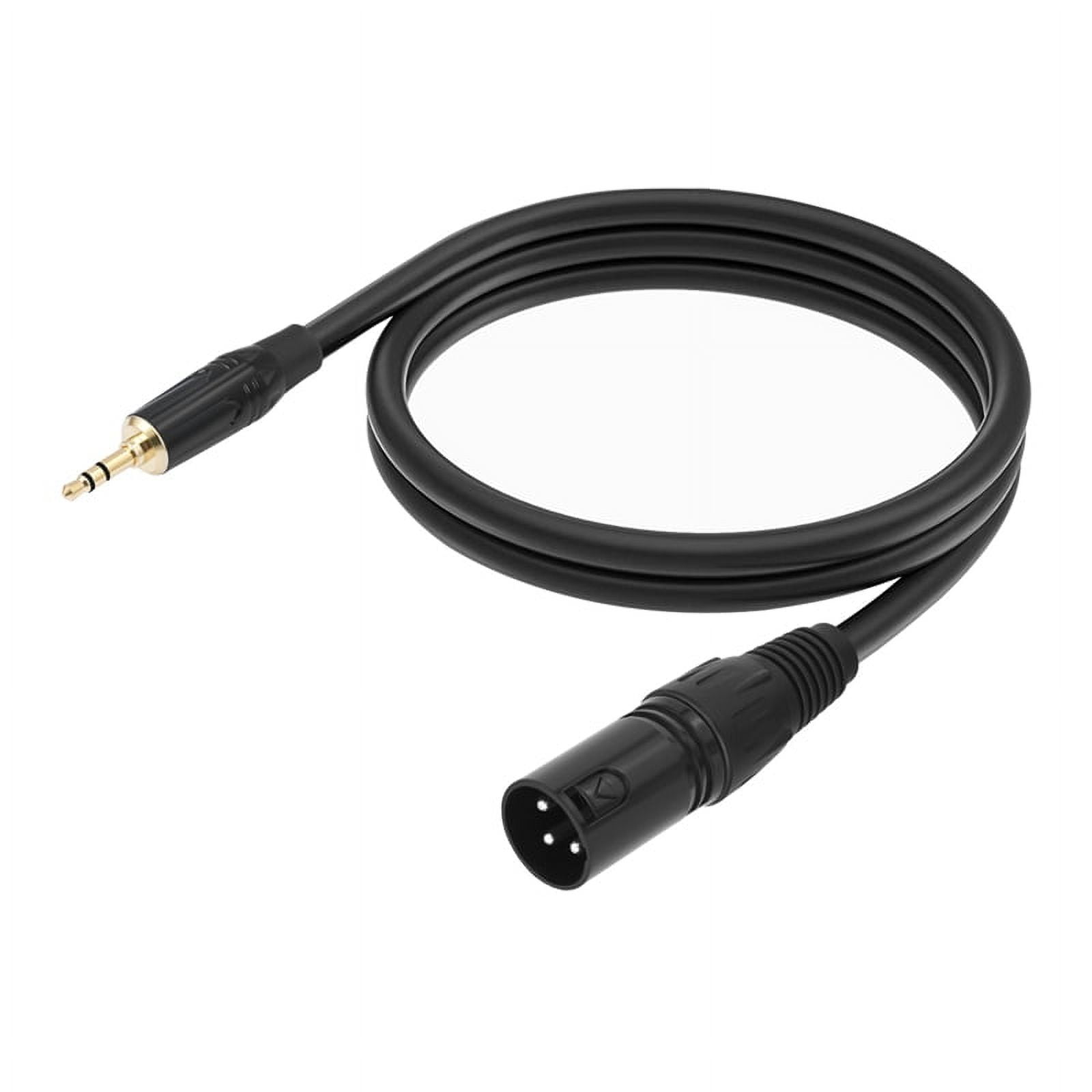 3.5mm to XLR Cable Adapter Balanced 1/8 Inch Mini Jack TRS Stereo 3Pin ...