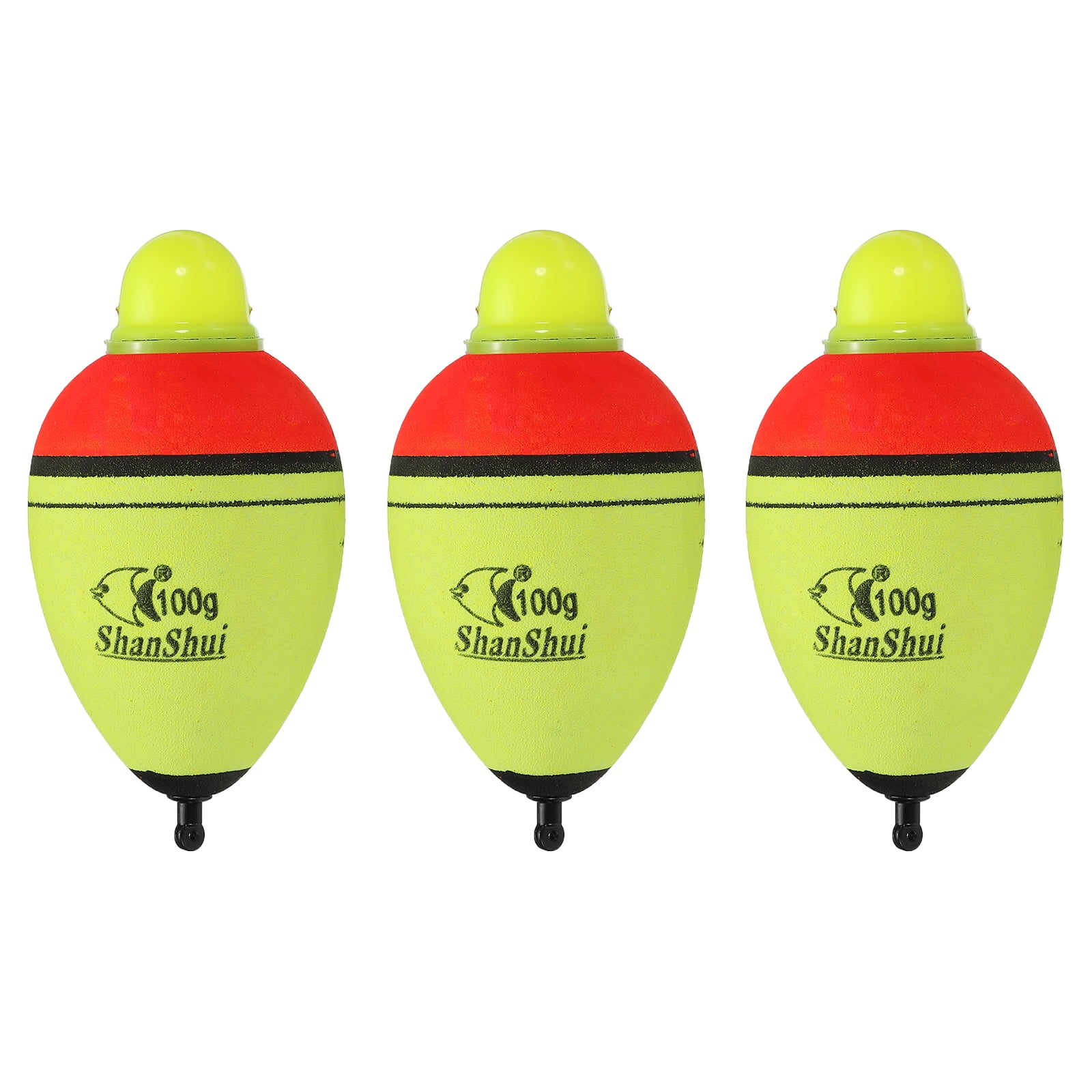 3.5oz Lighted Fishing Slip Bobbers EVA Green Red LED Light Up Fishing ...