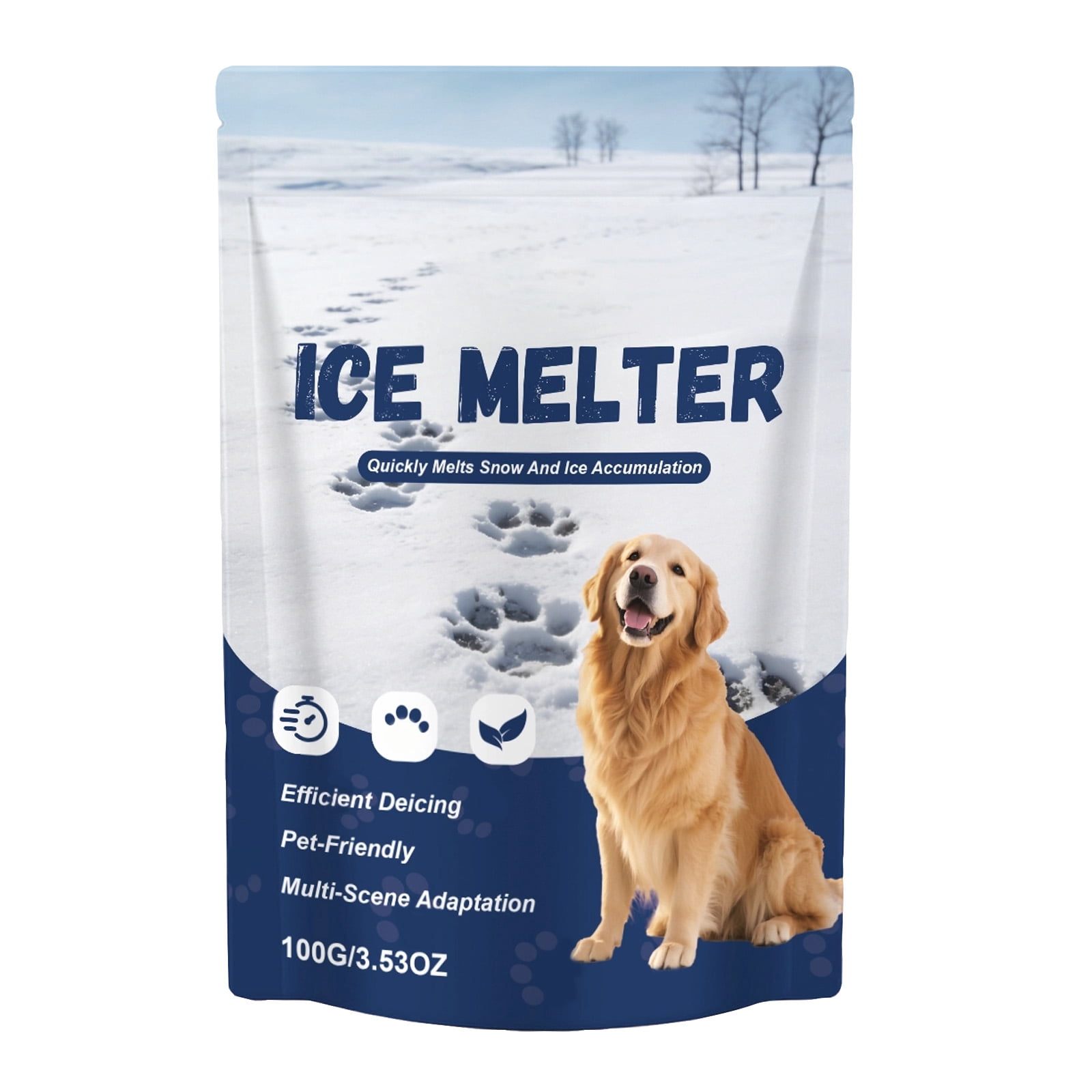 3.5oz Post-Blizzard Pet Safe Ice Melt, Rapid Thaw Granular Melter for ...