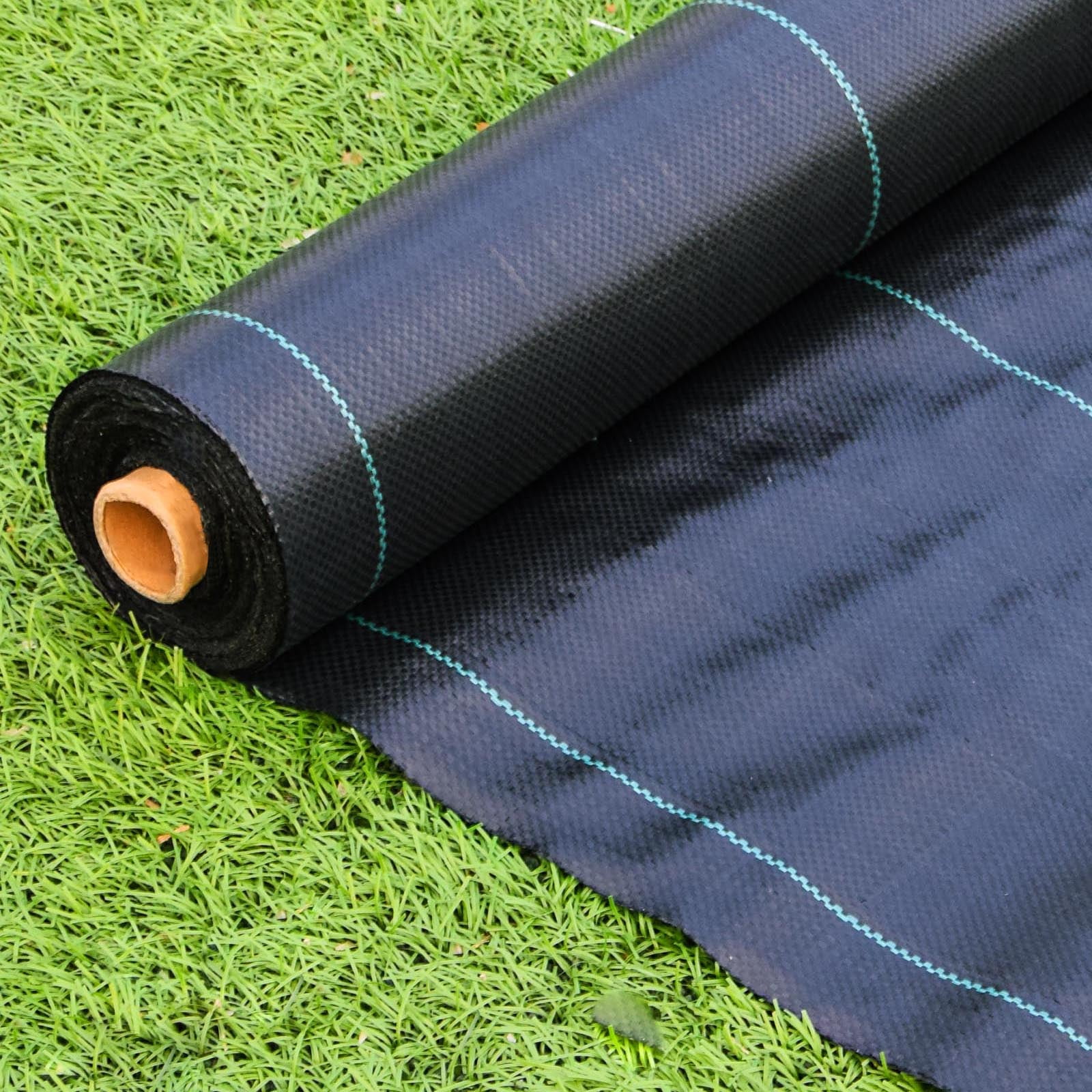 3.5oz Weed Barrier Landscape Fabric 4ft x 300ft, Dual-Layer Heavy-Duty ...