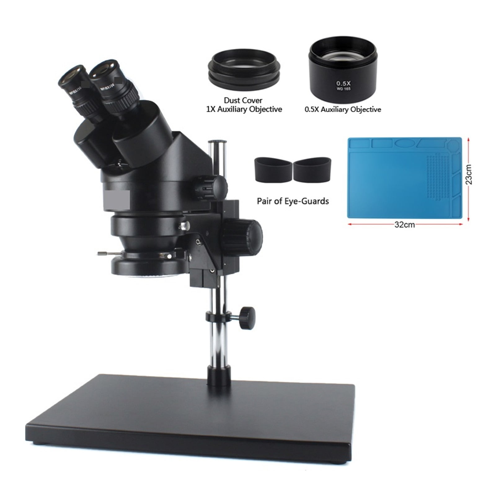 3.5x-90x Industrial Binocular Stereo Microscope Magnification + 56 ...