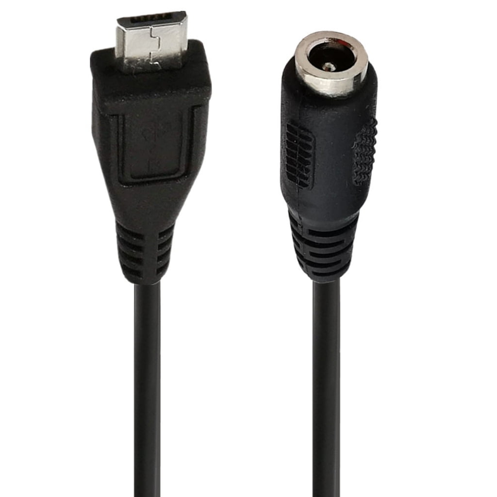 3.5x1.35mm/5.5x2.1mm Female to Micro USB Cable Stay Connection Faster ...