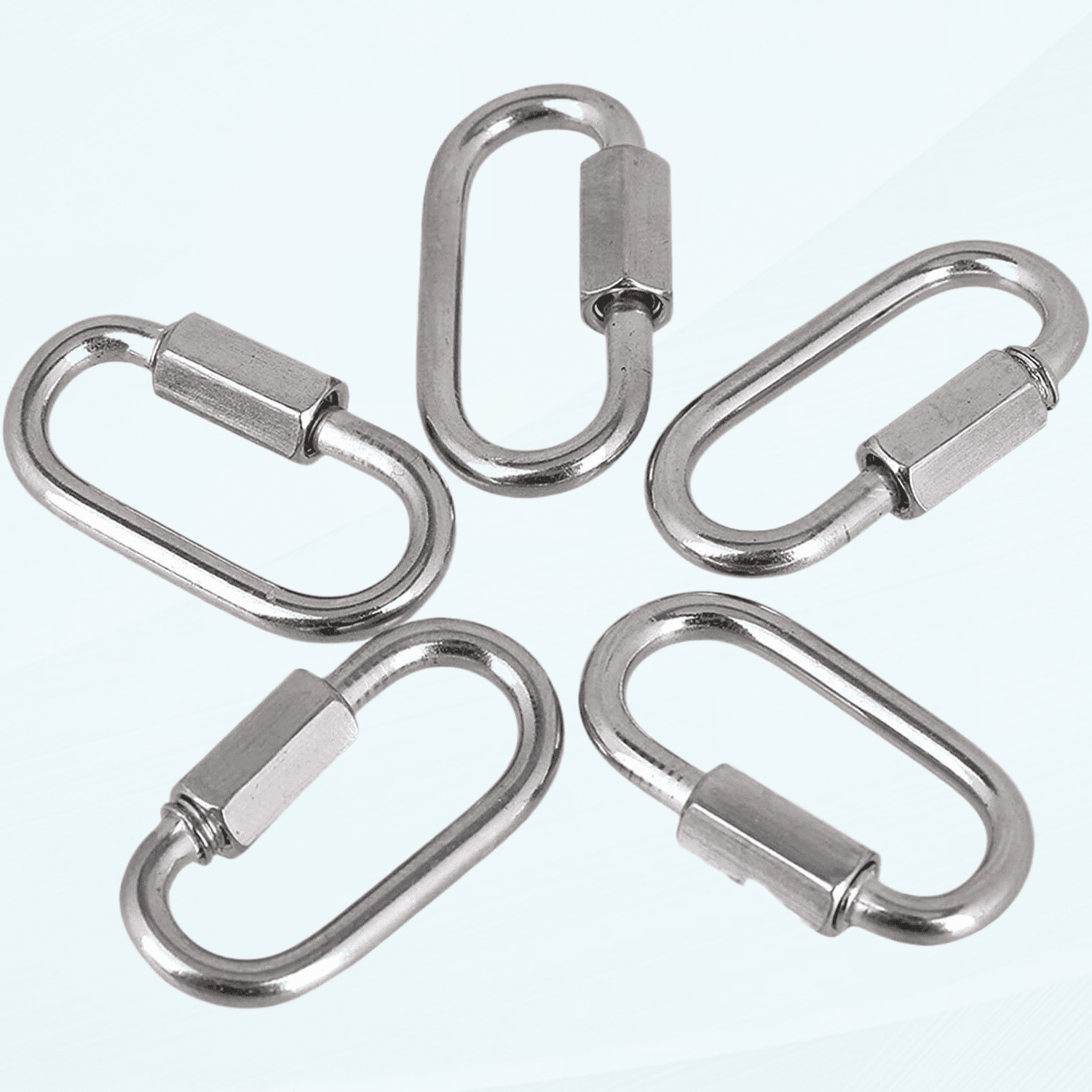3.5x2cm M3 Locking Clip Stainless Steel Snap Quick Hook Link Chain ...