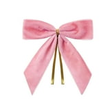 3.5x3.5 Inches Christmas Tree Topper Velvet Bows, Pre-Tied Christmas ...