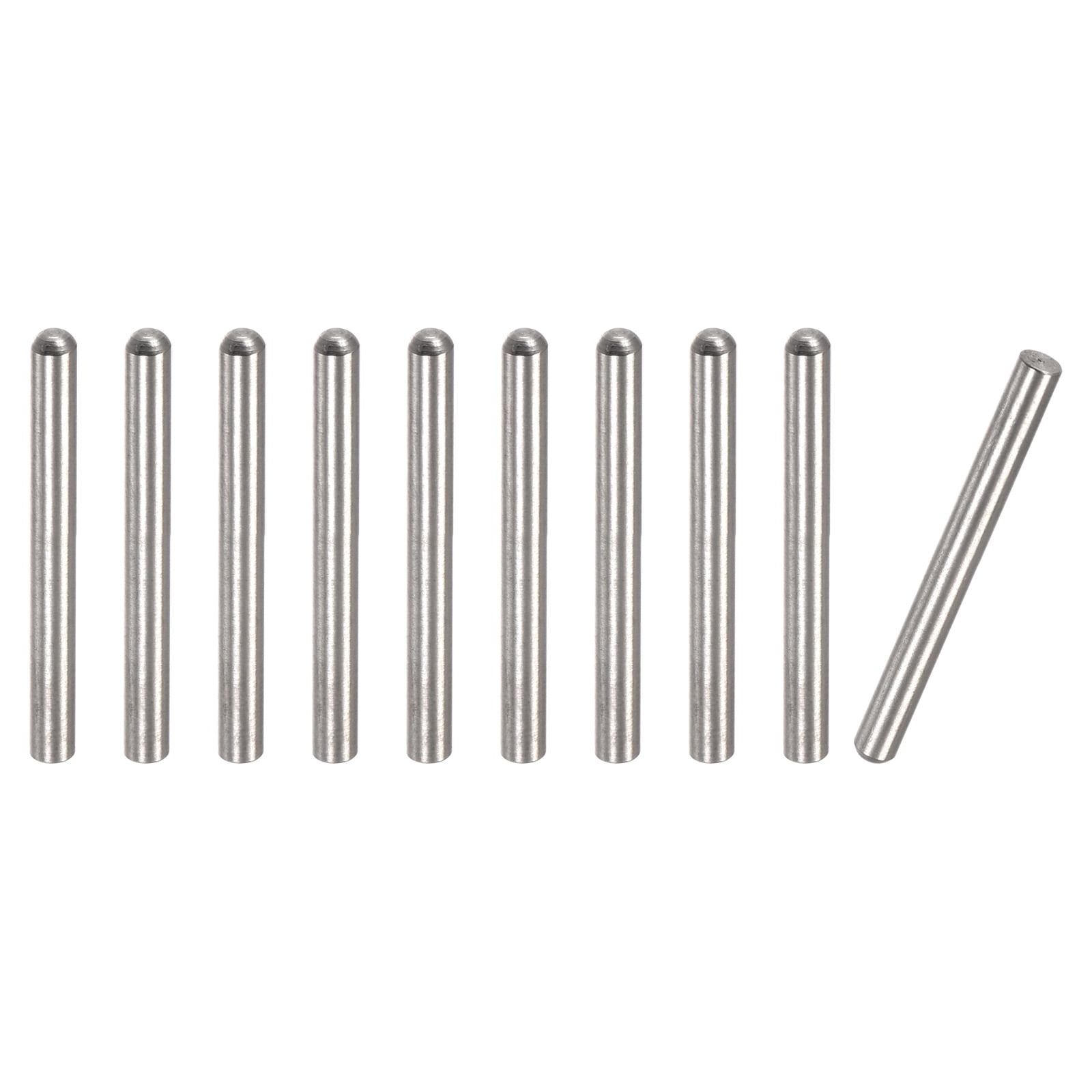 3.5x30mm Dowel Pins, 10 Pack Round Head Flat Chamfered End Dowel Pin ...