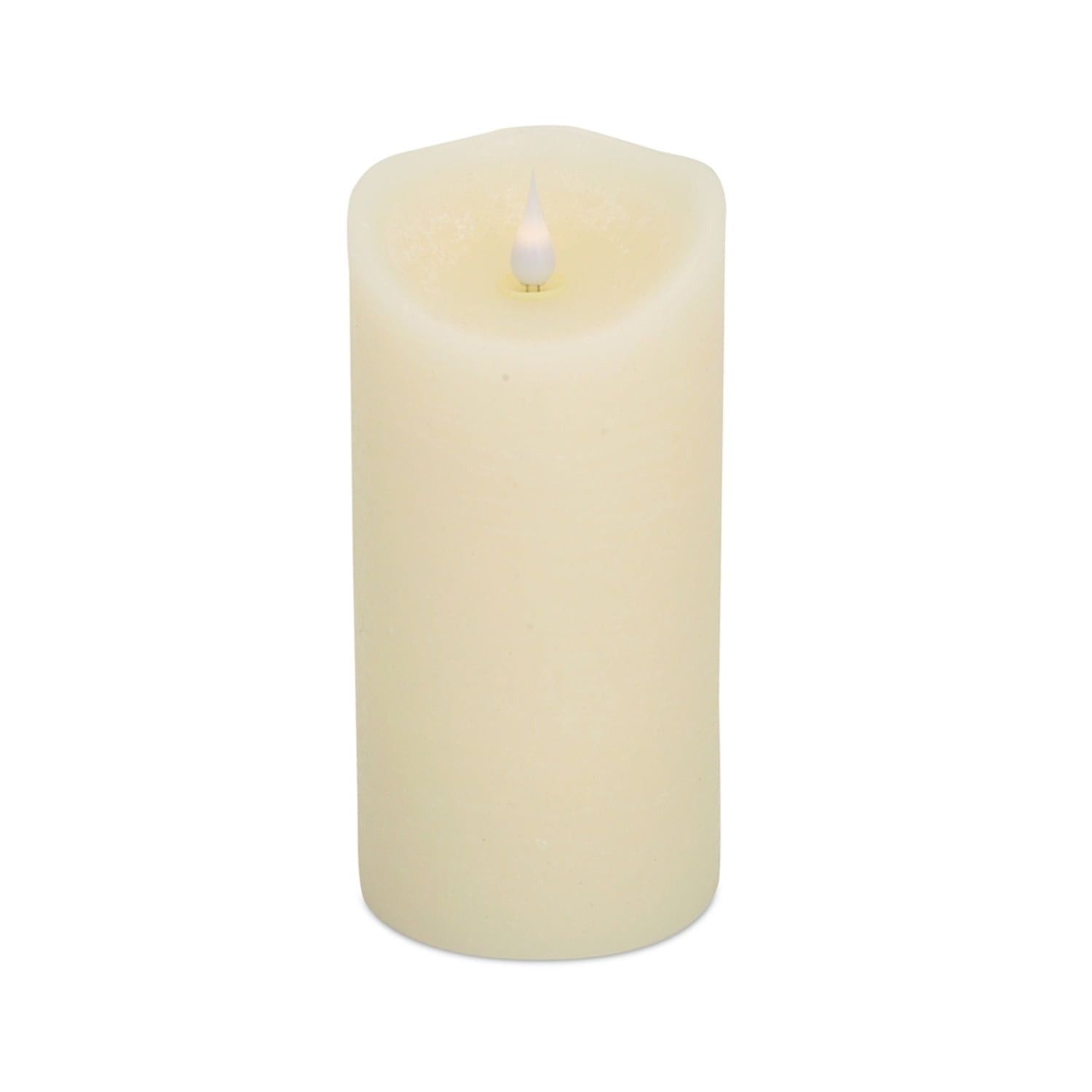 3.5x7 inch Ivory Simplux Flameless LED Candle w/Flickering Moving Flame ...