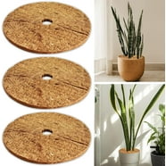 5Pcs Coconut Fibers Mulch Ring Tree Protector Mat, Natural Coco Coir ...