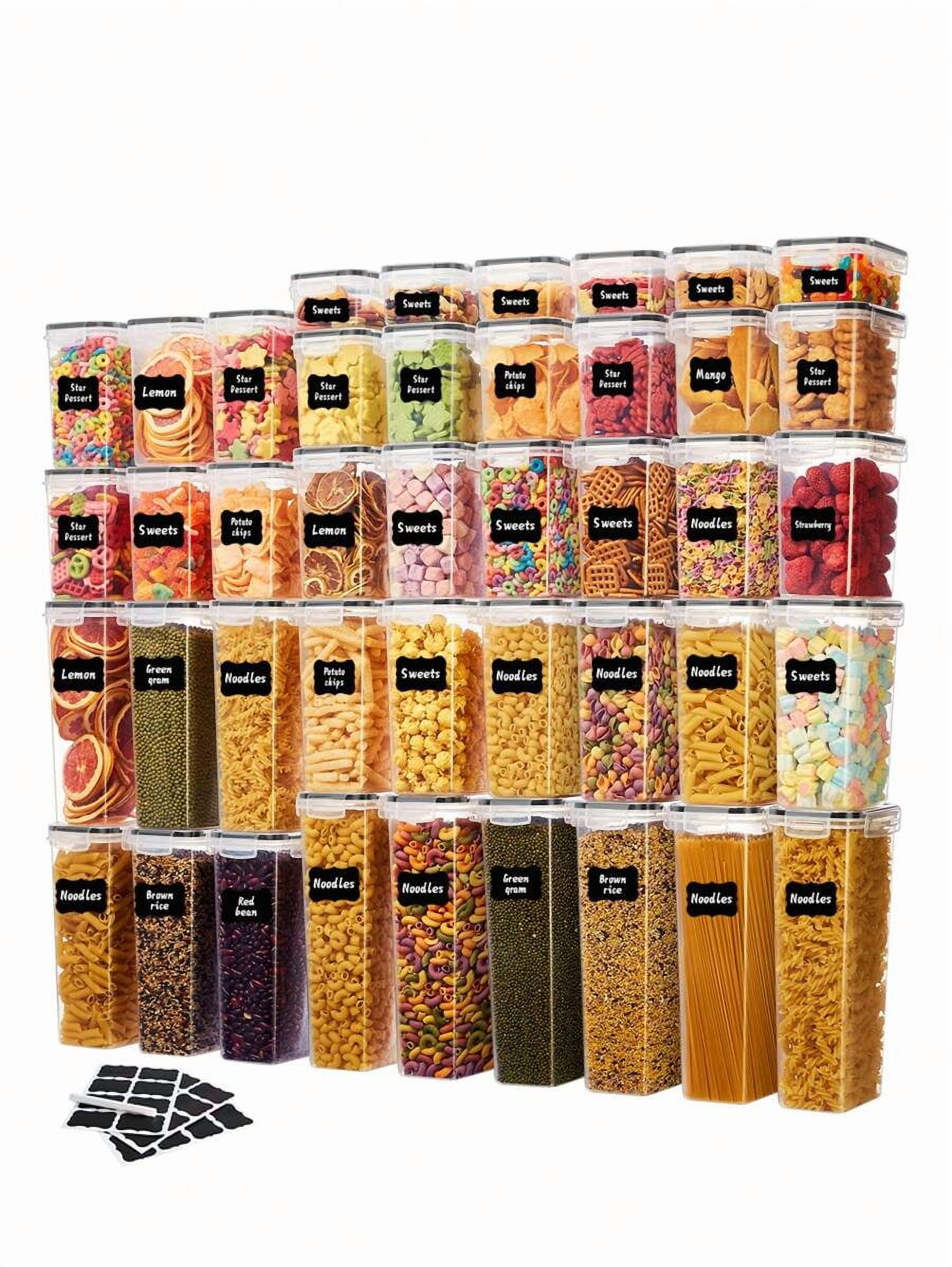 3/6/12/16/21/25/30/36/42/48pcs Sealed Food Storage Containers With ...