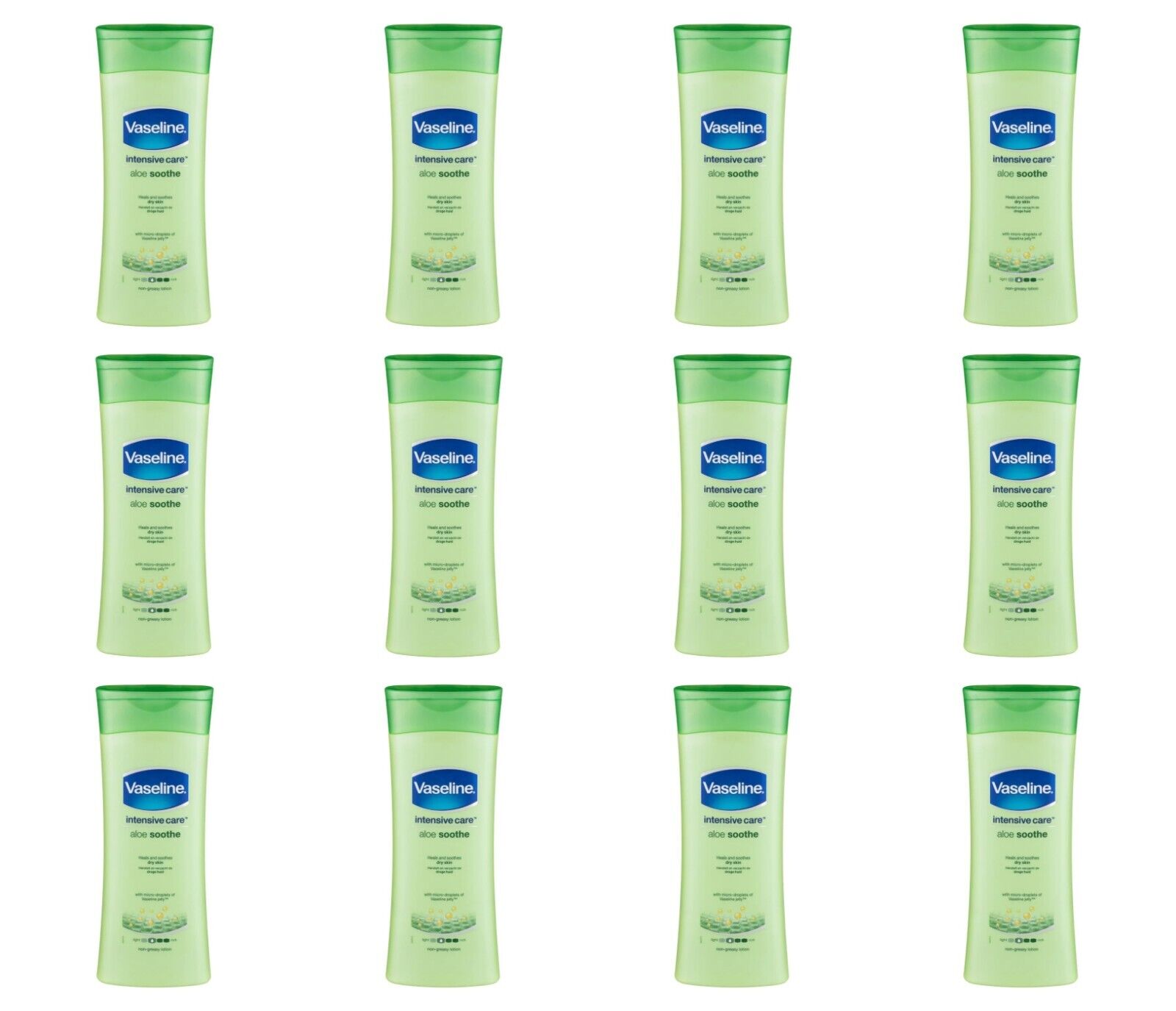 3/6/12 Pack 100ML Vaseline Intensive Care Aloe Soothe Body Lotion TSA ...