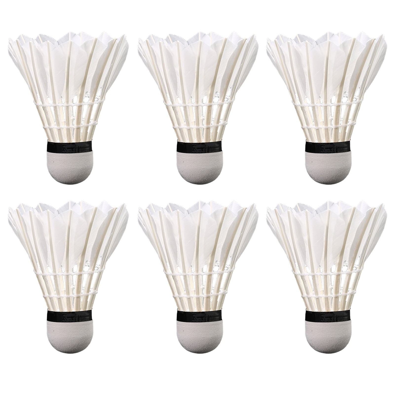 3/6/12Pcs Goose Feather Badminton Shuttlecocks Durable High Elasticity ...