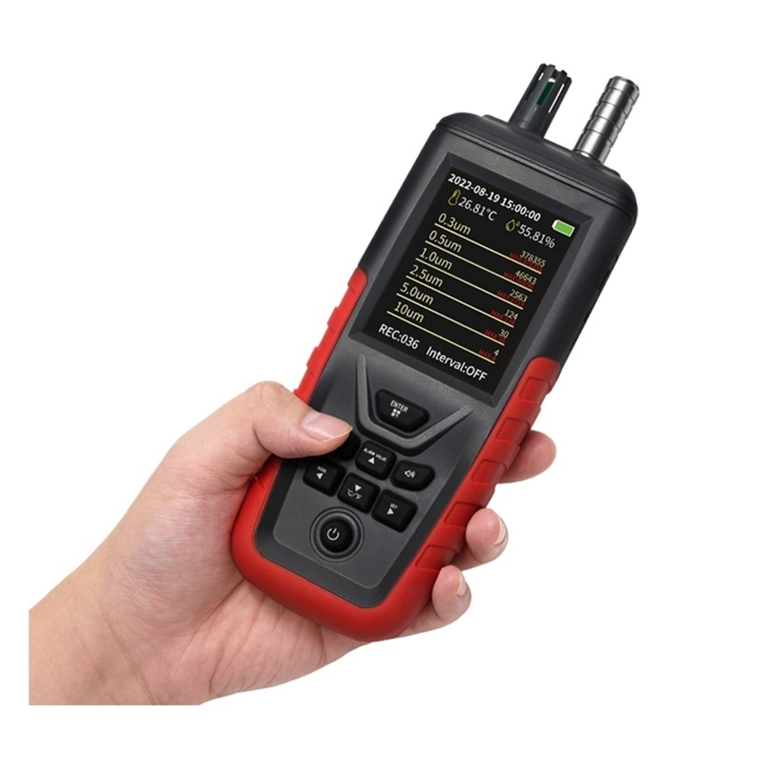 3/6 Channel Air Dust Particle Counter Sensor Monitor PM2.5/10 Temperature Humidity Meter Air ...