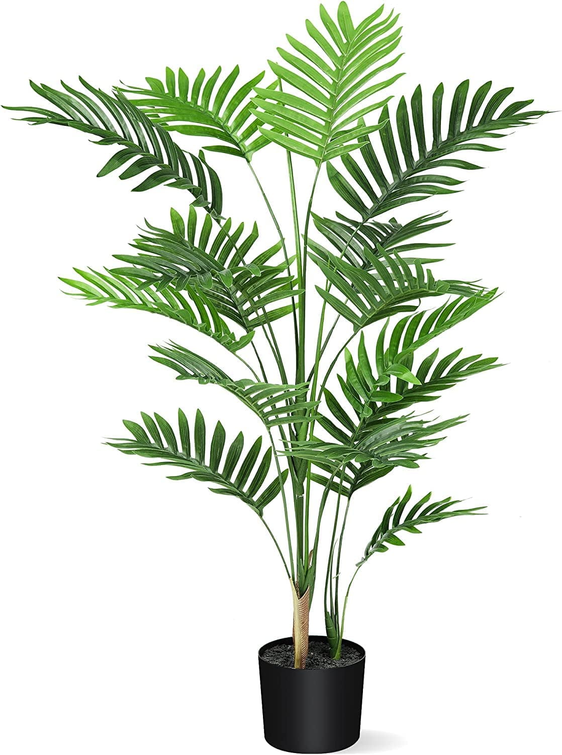 3.6 Feet Artificial Palm Tree | Lifelike Faux Tropical Plant in Pot for ...