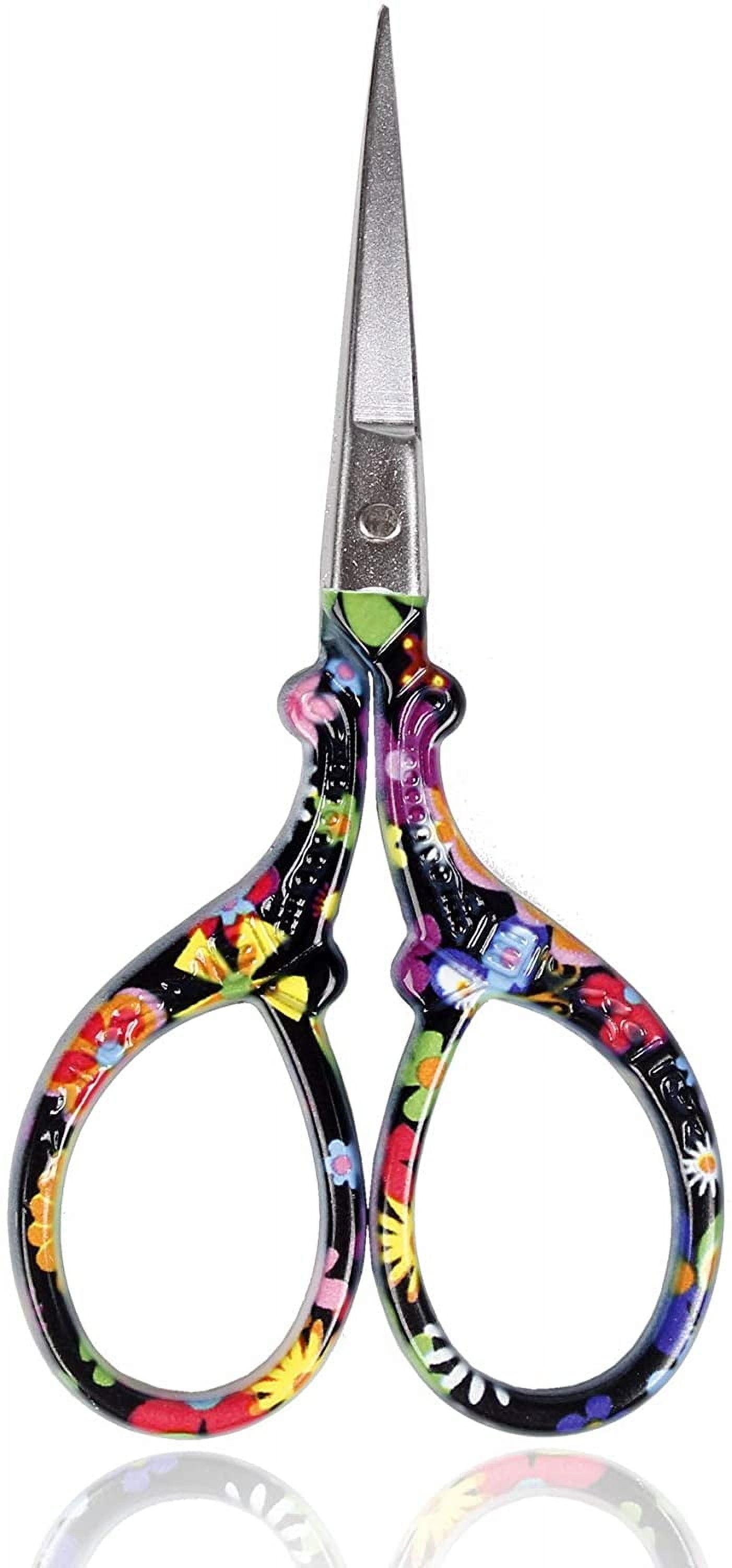 3.6 Inch Embroidery Scissors - Sharp Stainless Steel Pointed Scissors ...