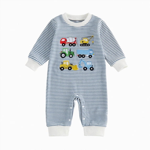 3-6 Months Infant Jumpsuit Long Sleeve Romper For Boys Spring Fall ...