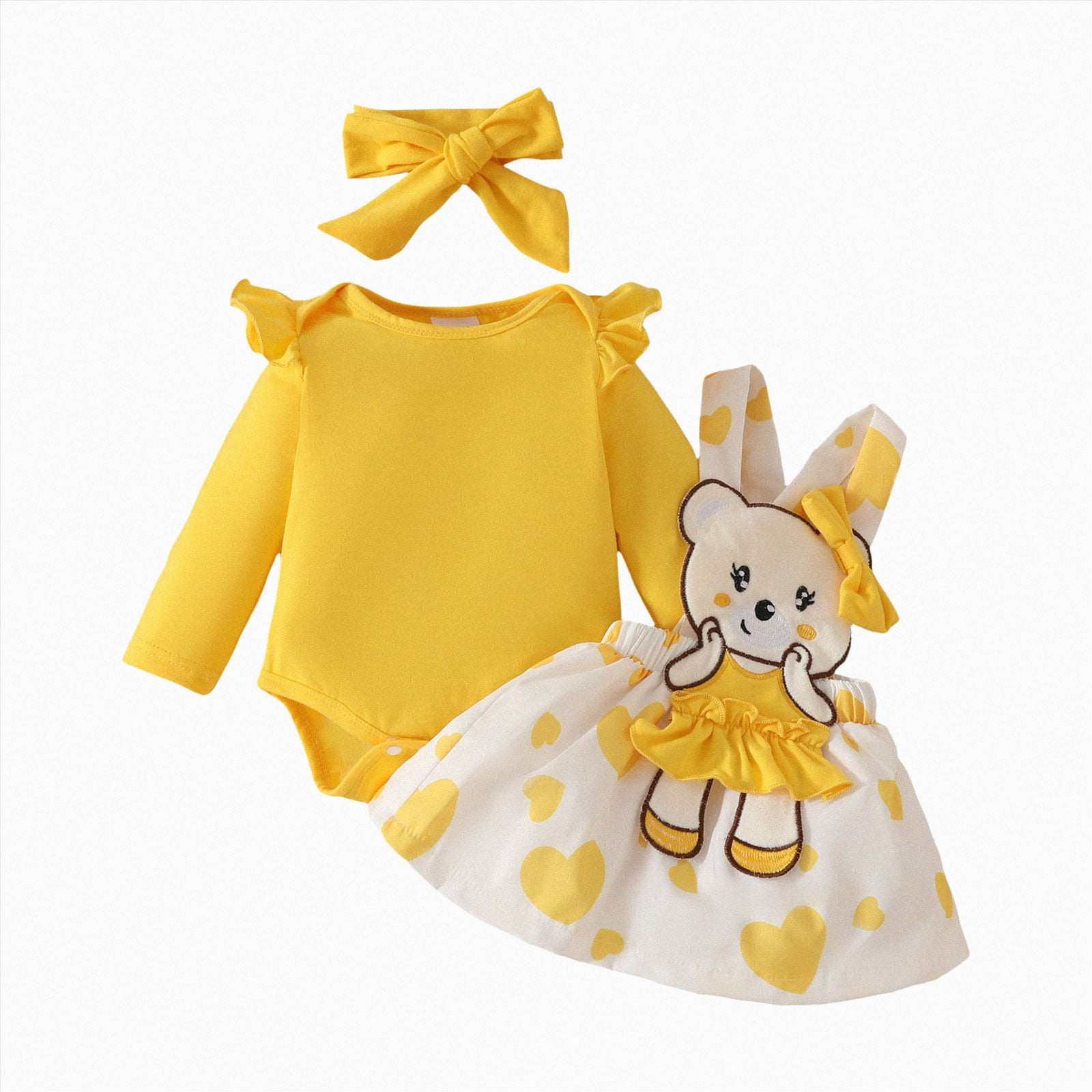 3-6 Months Newborn Baby Bodysuits Baby Long Sleeve Shirt Love Print Bow ...