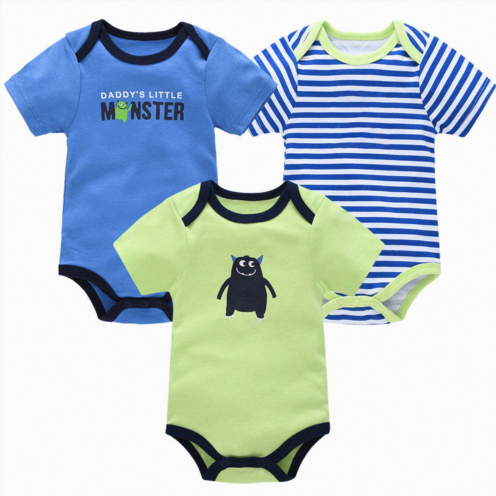 3-6 Months Newborn One-Piece Jumpsuit Cotton Romper Set For Babies ...