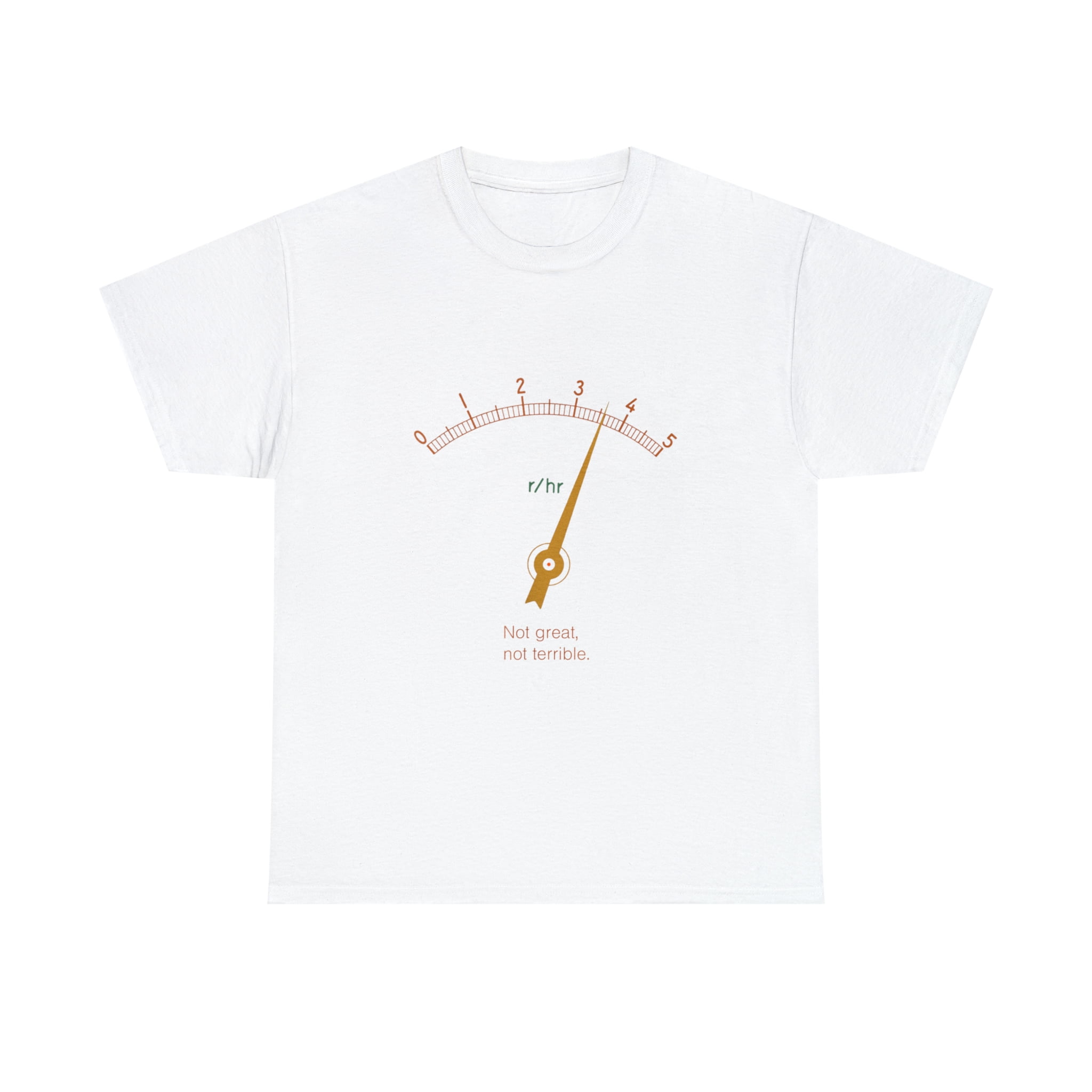 3.6 Roentgen Not Great, Not Terrible Chernobyl Tshirt - Walmart.com