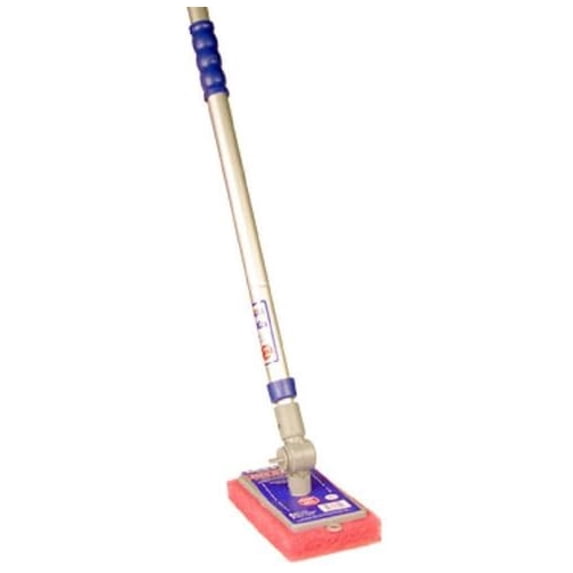 3' - 6' Telescopic Pool Cleaning Pole with Scrubber Pad PROD260 ...
