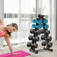 3/6-Tier Heavy-Duty Dumbbell Rack Stand Weight Rack Dumbbells Storage ...