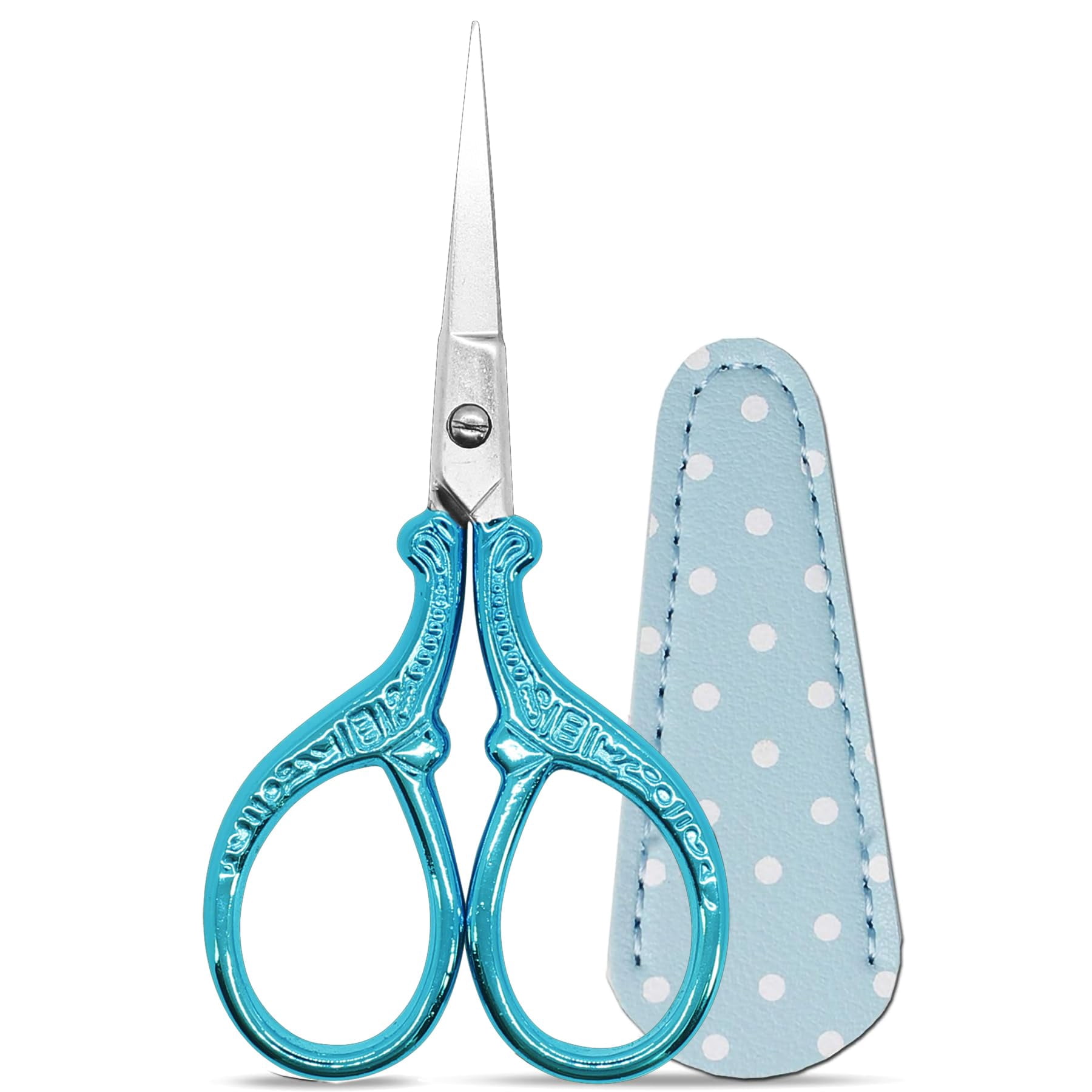 3.6 inch Sharp Scissors for Sewing with Premium Leather Sheath ...