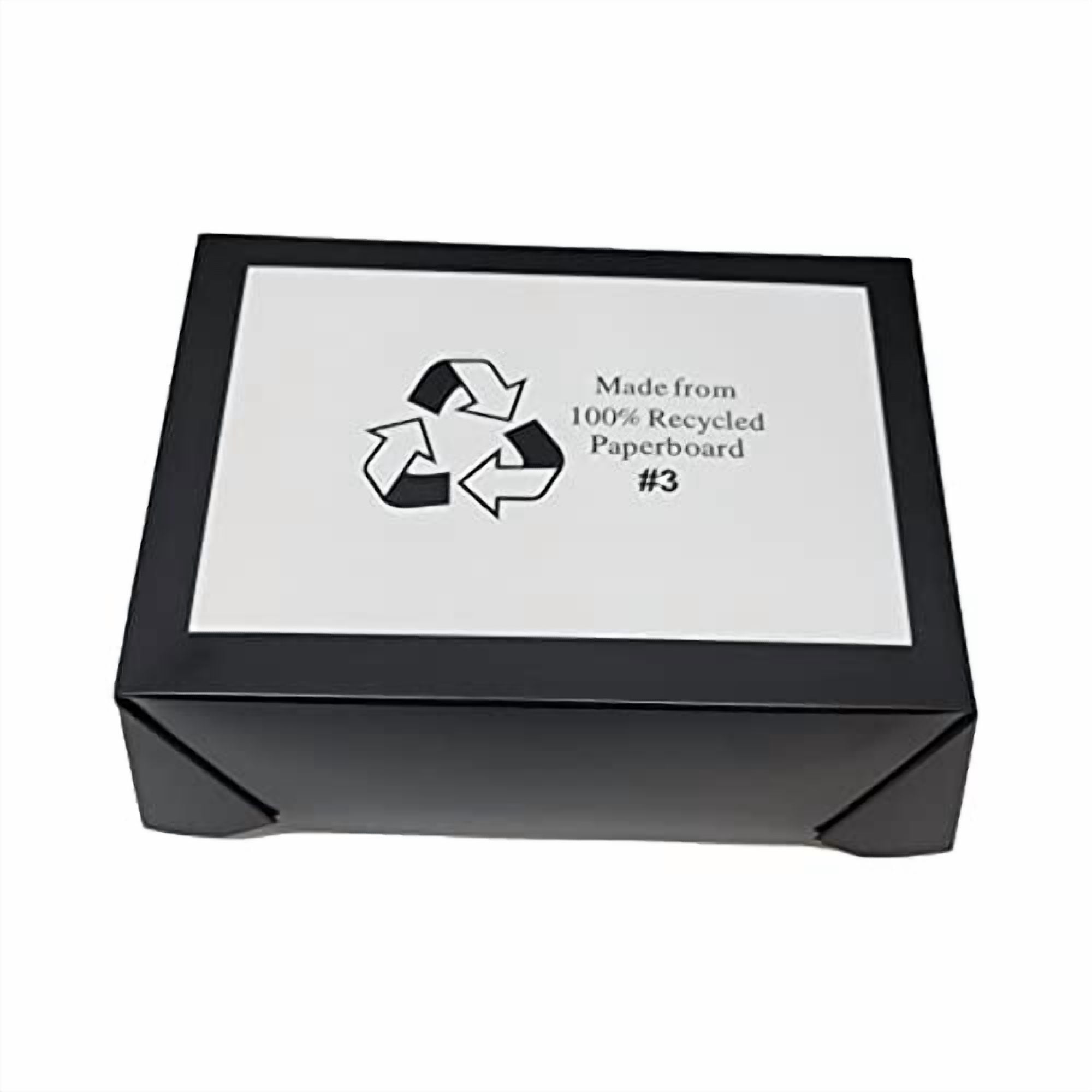 #3 64oz Black Folded Take out Box, Disposable Togo Containers 7.75 Inch ...
