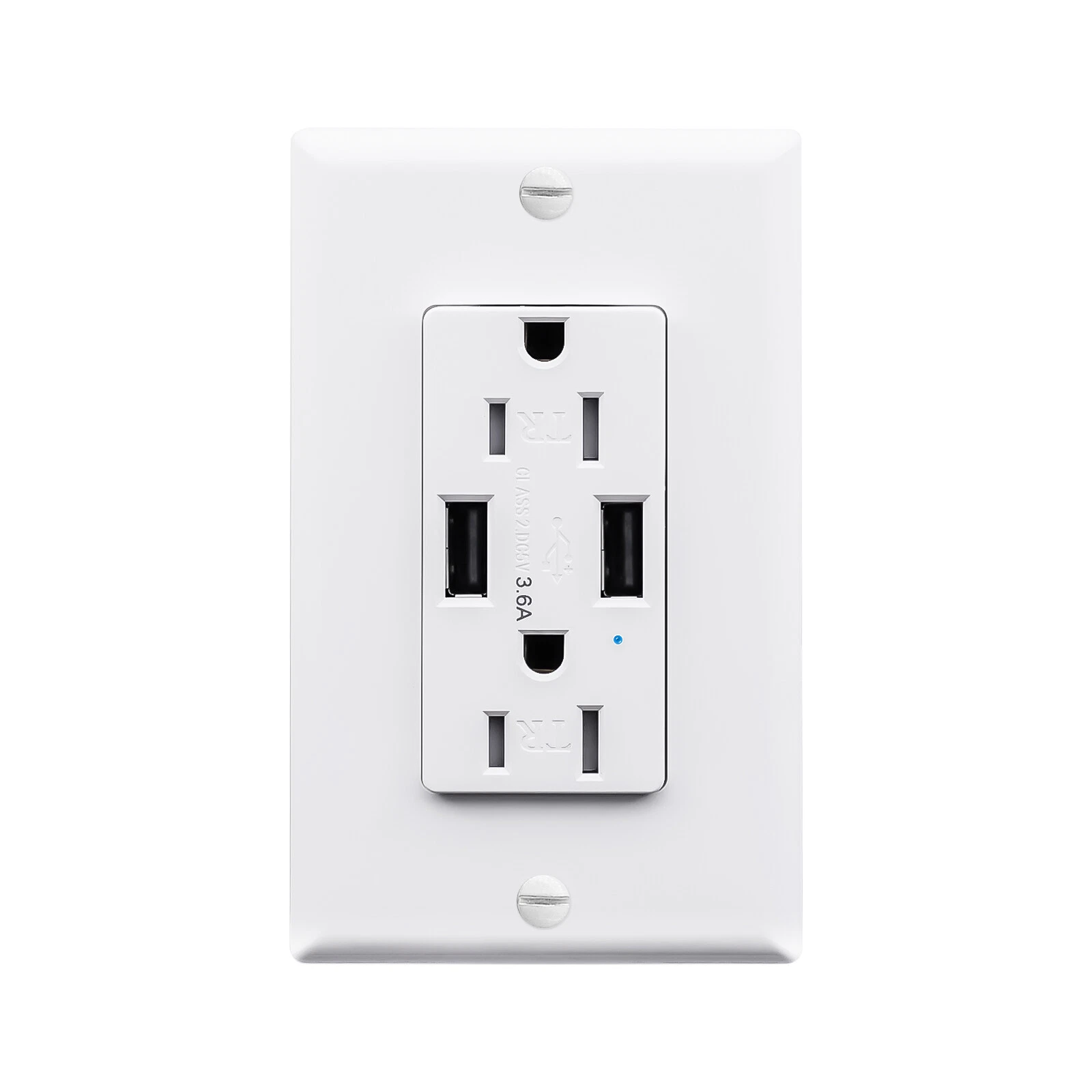 3.6A Usb Wall Outlet Tr Tamper Resistant Receptacle Ul Home Safe Outlet ...