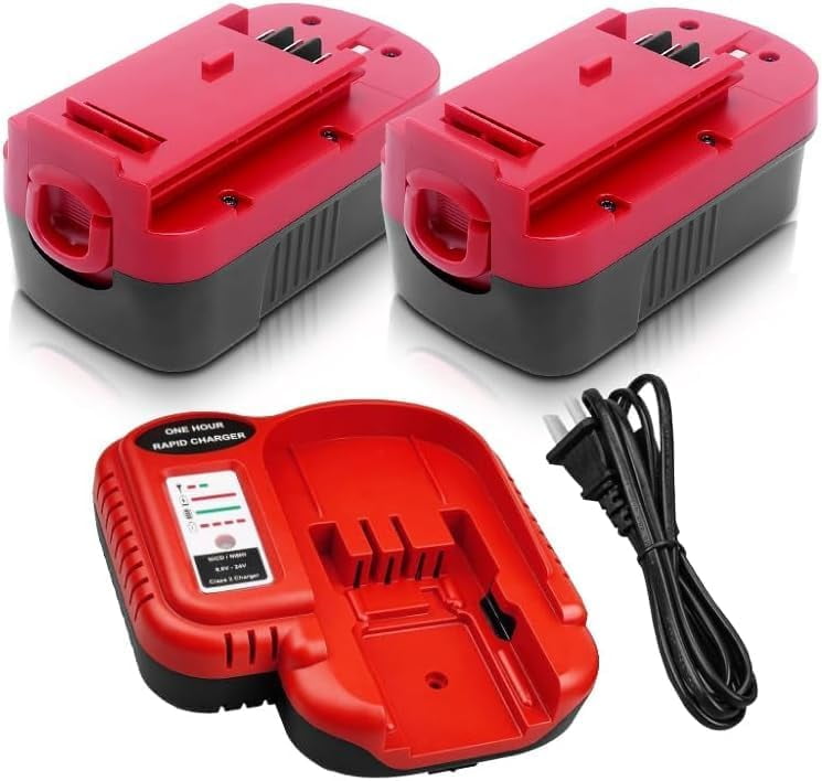 3.6Ah HPB18 Replacement Battery and Charger for Black and Decker 18V ...