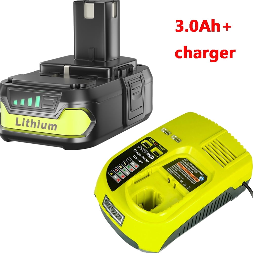 3.6Ah P102 P108 Battery for Ryobi One+ Plus 18V High Capacity Lithium ...