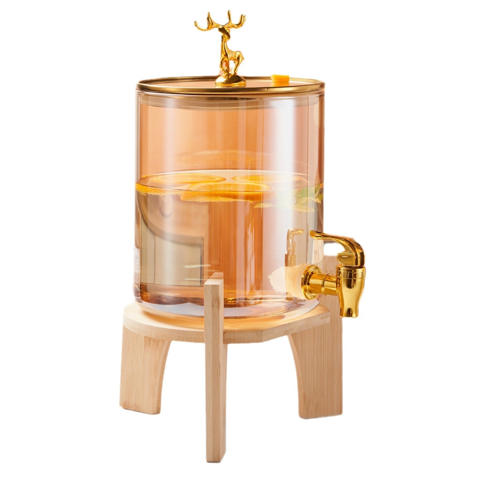 3.6L Beverage Dispenser,Glass Water Dispenser with Tap Stand for Cold ...