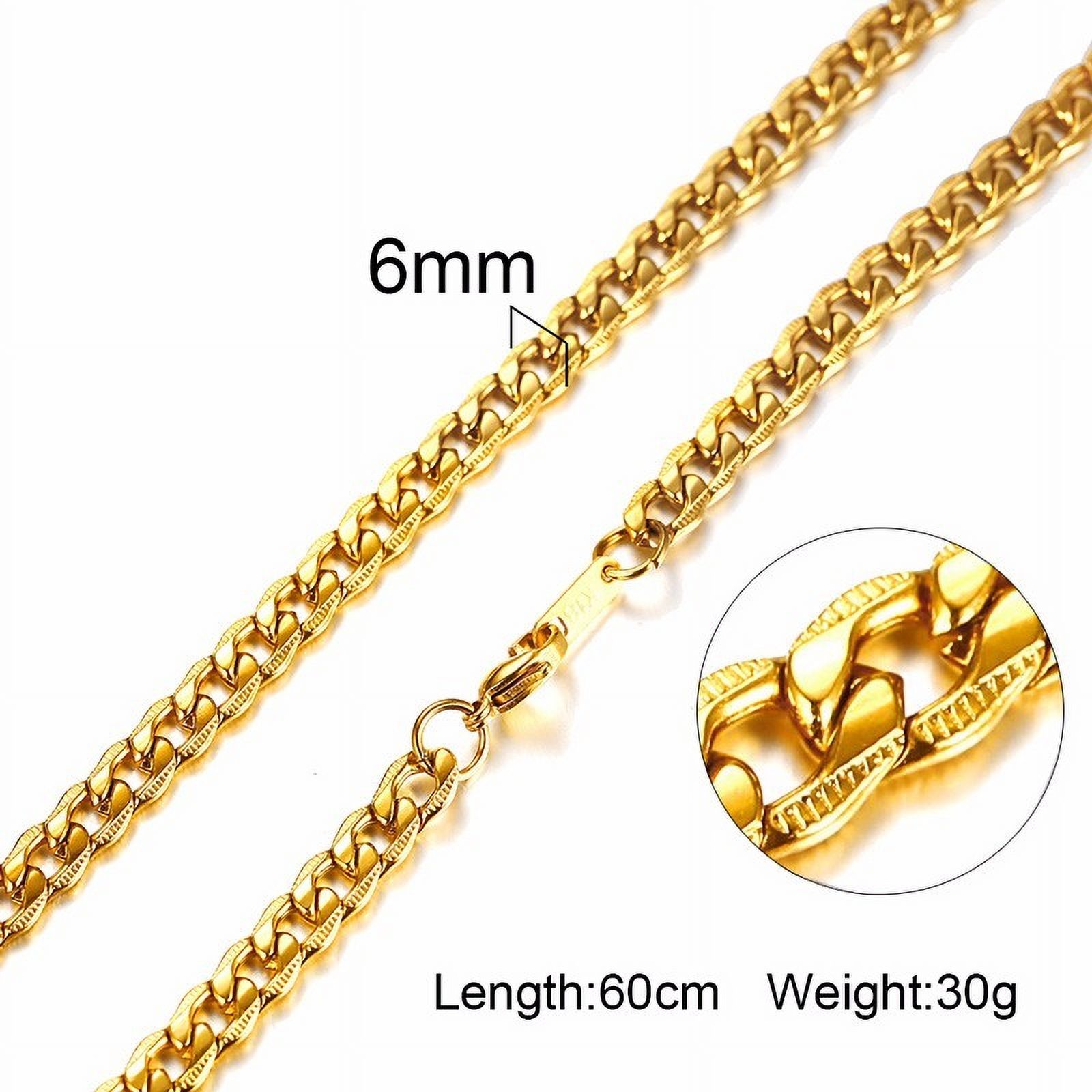 3-6MM Tone Snake Cocoon Curb Link Flat Box Wheat Chains Stainless Steel ...