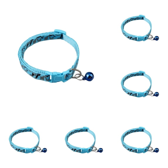 3-6PC Puppy Collar and Leash Adjustable Buckle Nylon Camo Print Dog ...