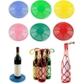 3/6PCS Multifunctional Mesh Coaster, Multi-Use Silicone Storage Bag ...