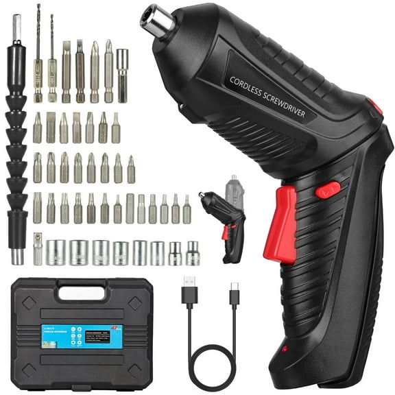 Mini Electric Screwdriver, 4V Cordless Precision Screwdriver Set with ...