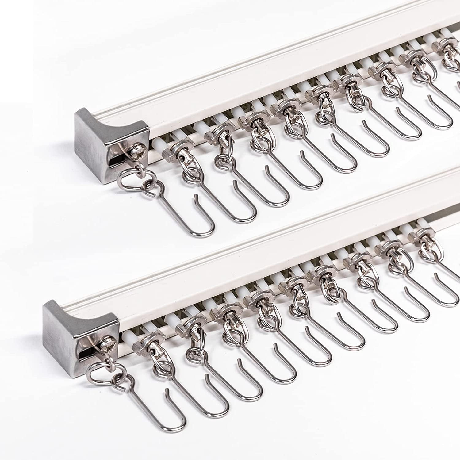3.6ft-7.2ft Upgraded Aluminum Curtain Track, Ceiling Track system ...