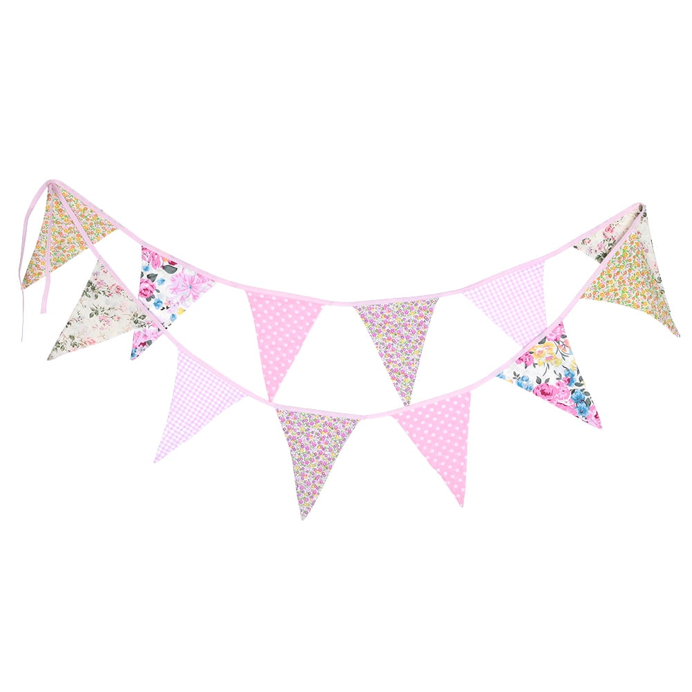 3.6m Double-Side Colorful Flag Pennants Multicolor Cotton Banner ...