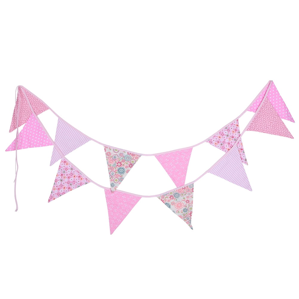 3.6m Double-Side Colorful Flag Pennants Multicolor Cotton Banner ...