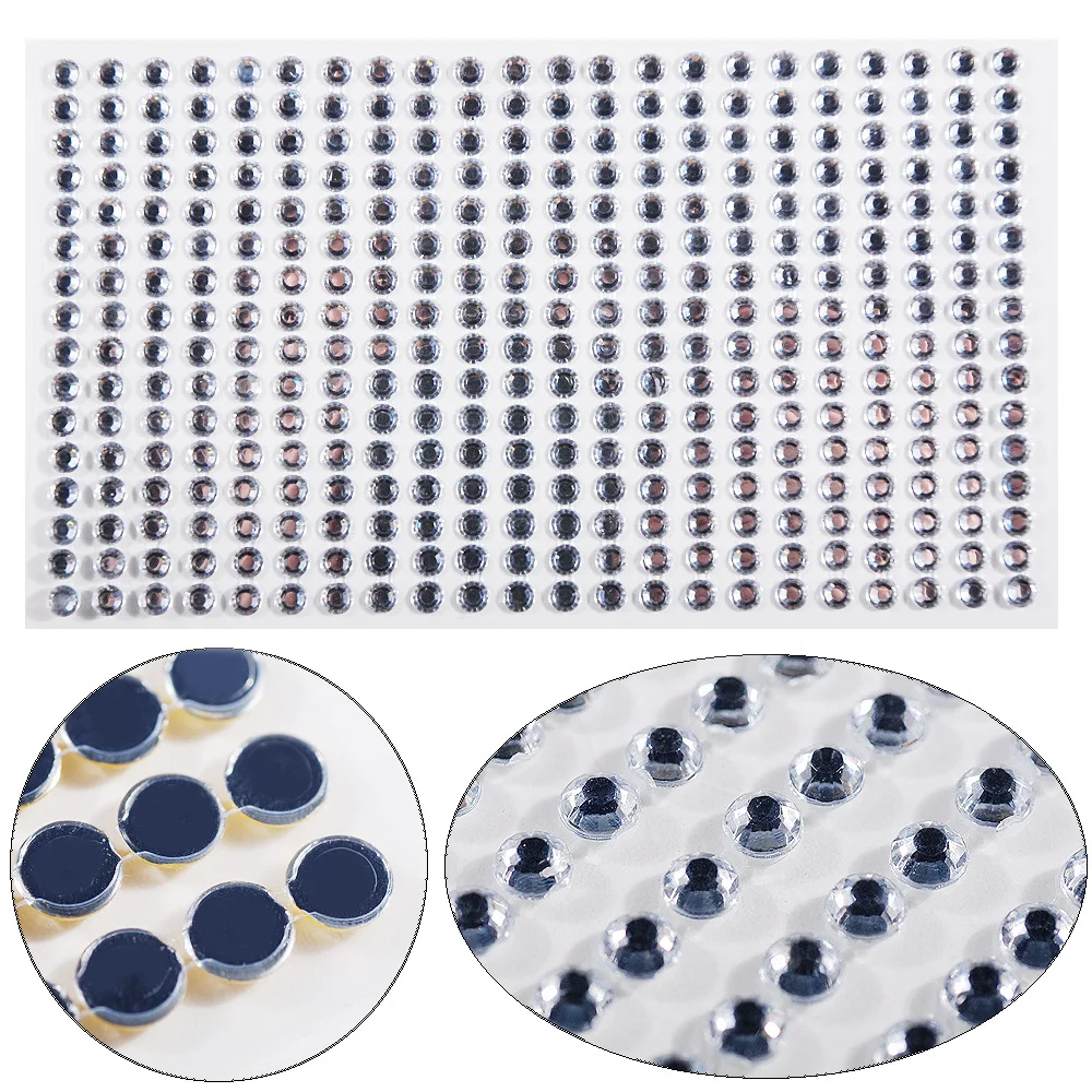 3-6mm Glitter Diamond Face Jewels Eyeshadow Stickers Self Adhesive Face ...