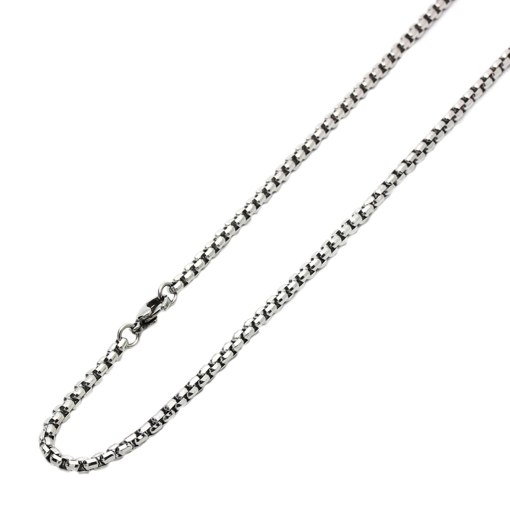 3.6mm Stainless Steel Chain Necklaces Round Box Chain ( Available ...