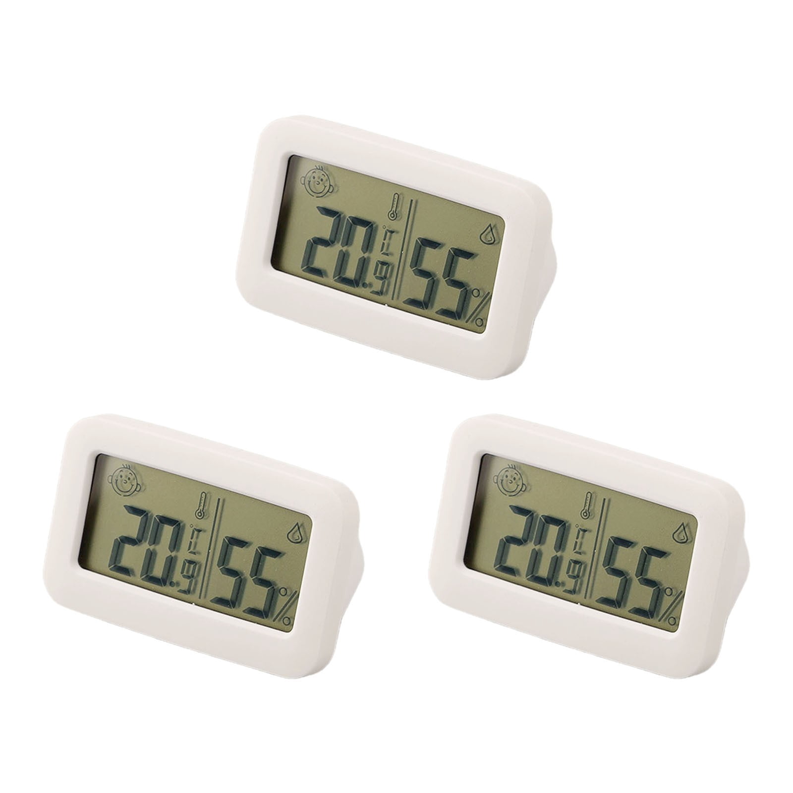 3/6pc Mini Temperature And Humidity Meters With A Clear Screen Large ...