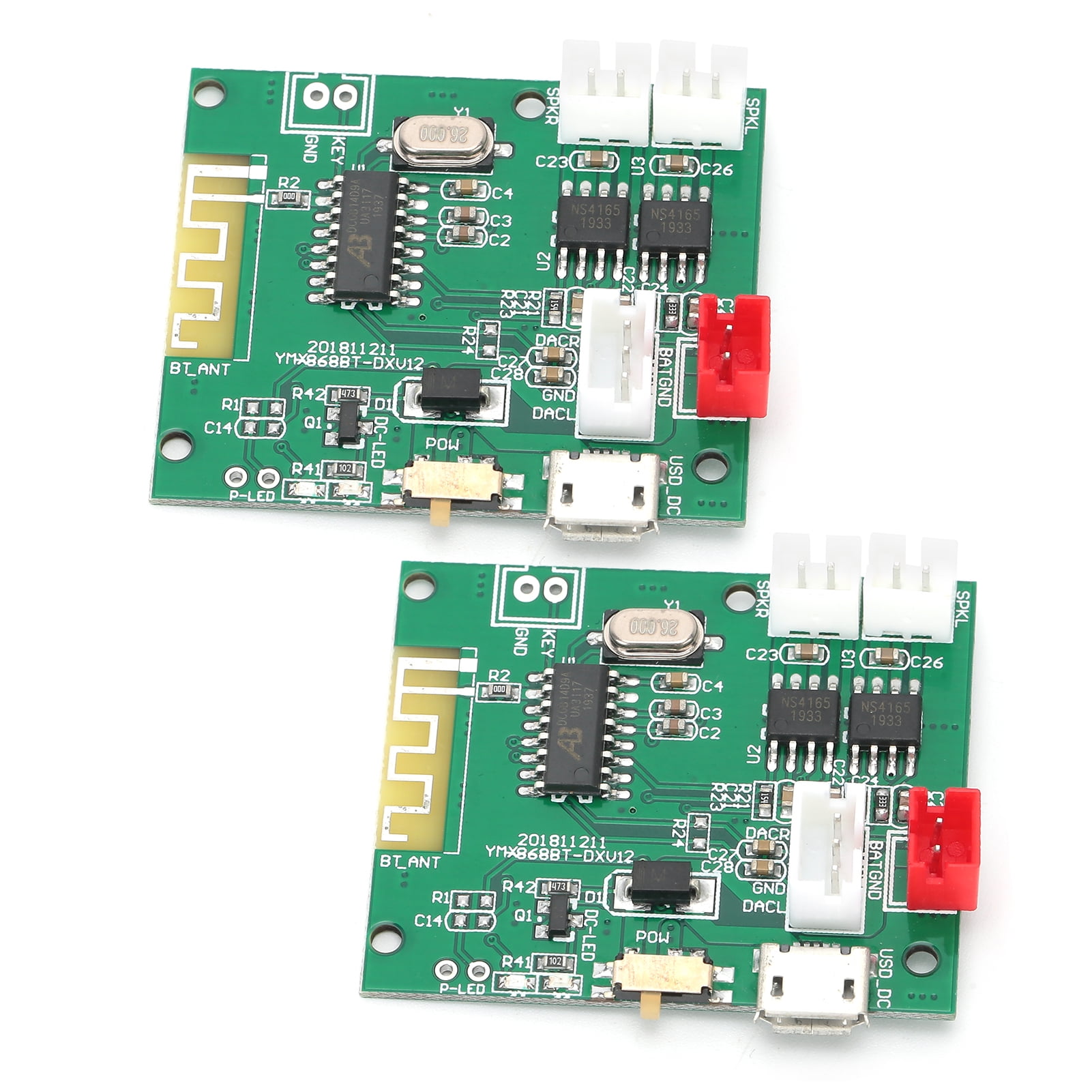3.7‑5V Power Amp Module,1 Pair Power Amp Module Board Audio Stereo ...