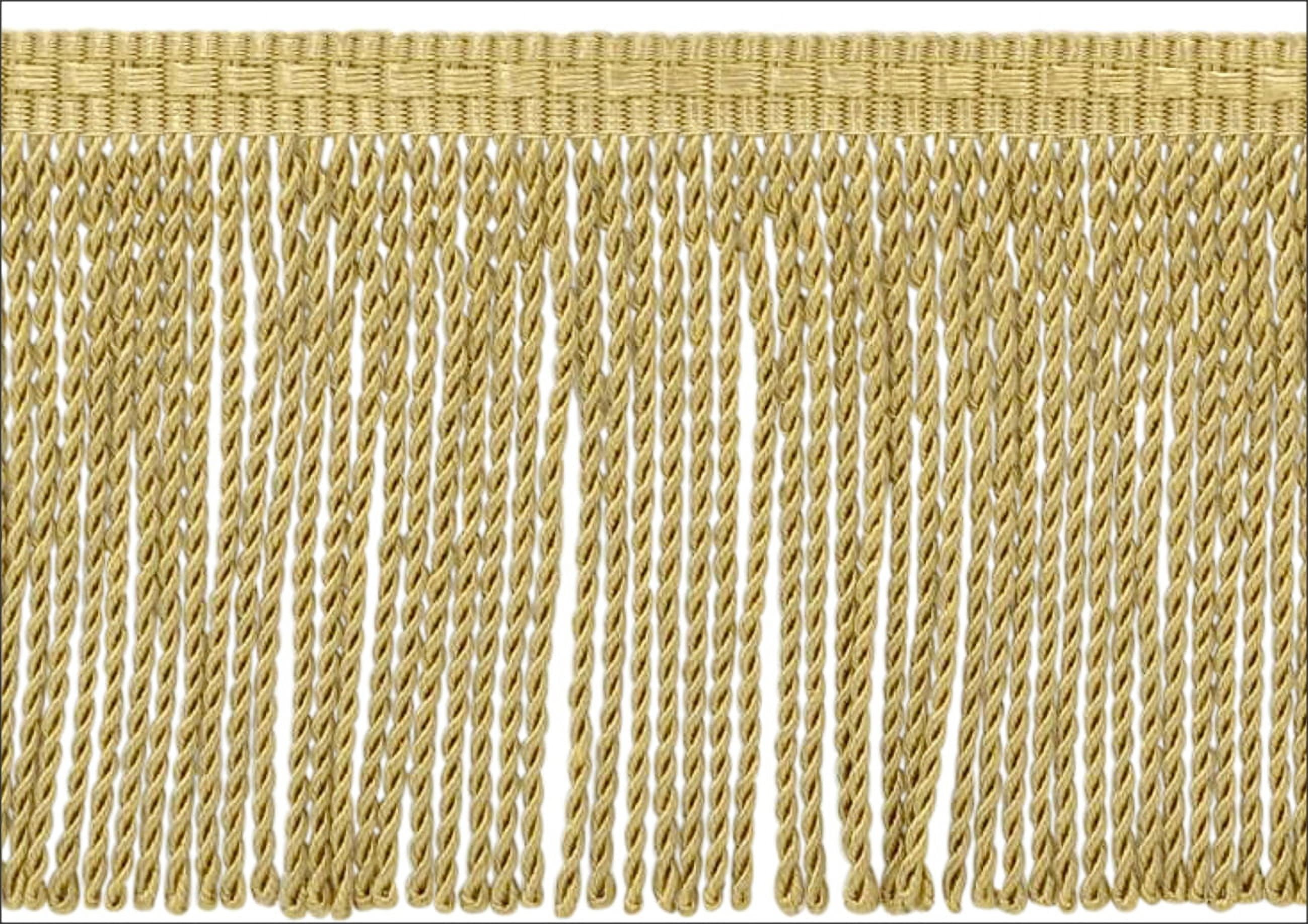 3" (7.5cm) Basic Trim Collection Thin Bullion Fringe Trim with Fancy ...