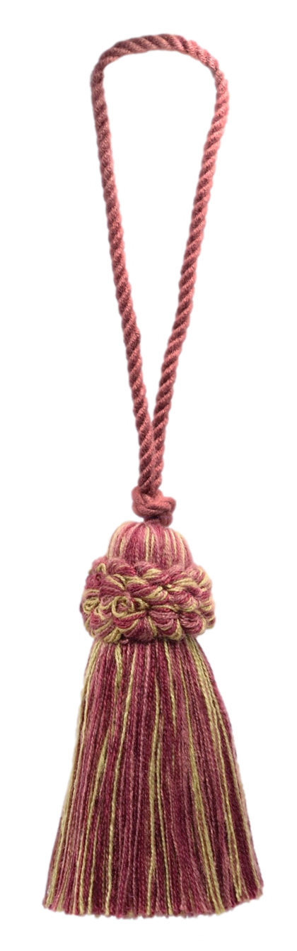 3" (7.5cm) Elegant Crown Tassel | Craft Tassel # CT03EMP,, Beige Red # ...